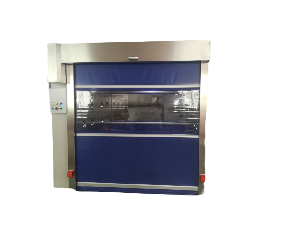Fast rolling shutter air shower